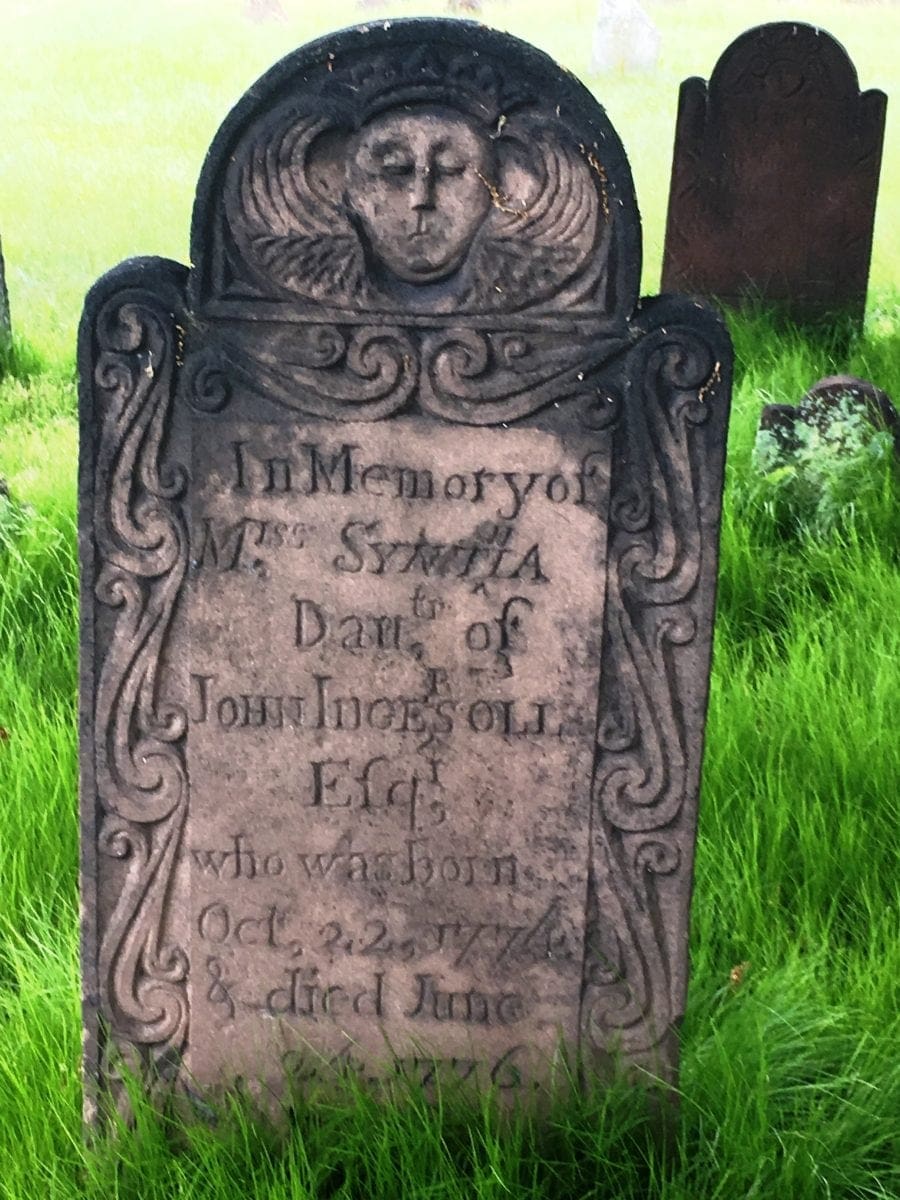 Stone of Synthia Ingersoll at the Old Burying Ground - The Westfield News